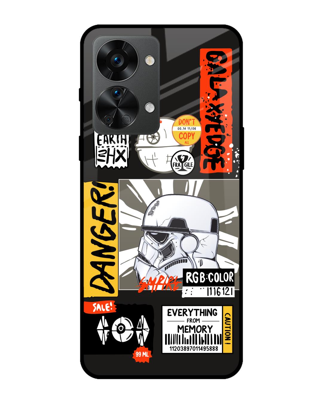 Buy Galaxy Edge Premium Glass Case for OnePlus Nord 2T 5G (Shock Proof ...