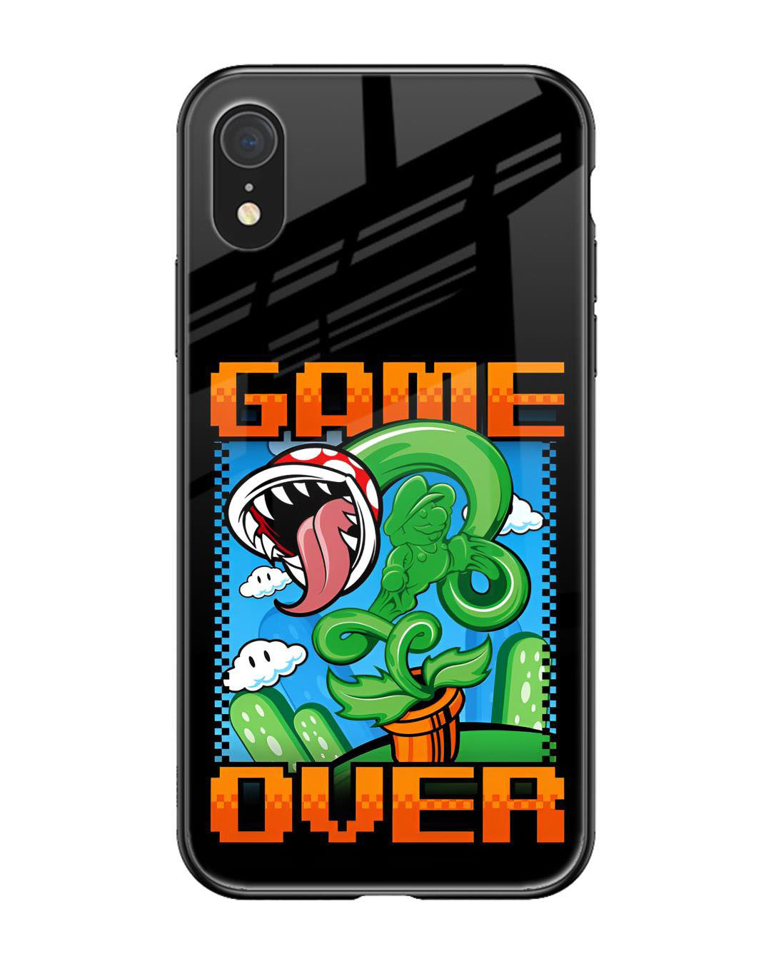 Buy Game Over Premium Glass Case for Apple iPhone XR (Shock Proof ...