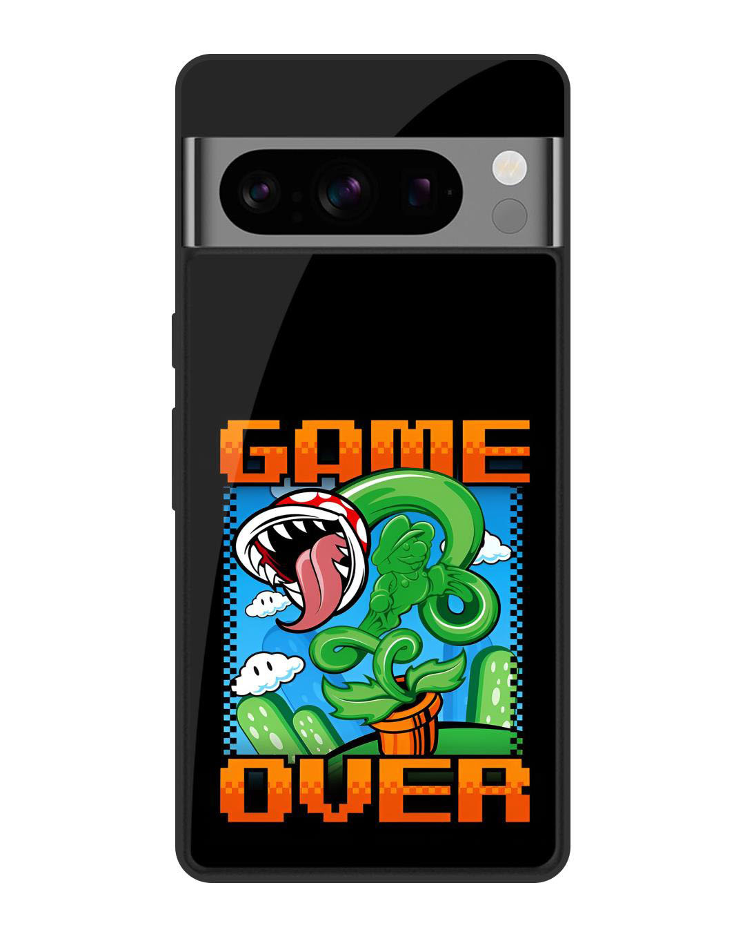Buy Game Over Premium Glass Cover for Google Pixel 8 Pro (Shock Proof ...
