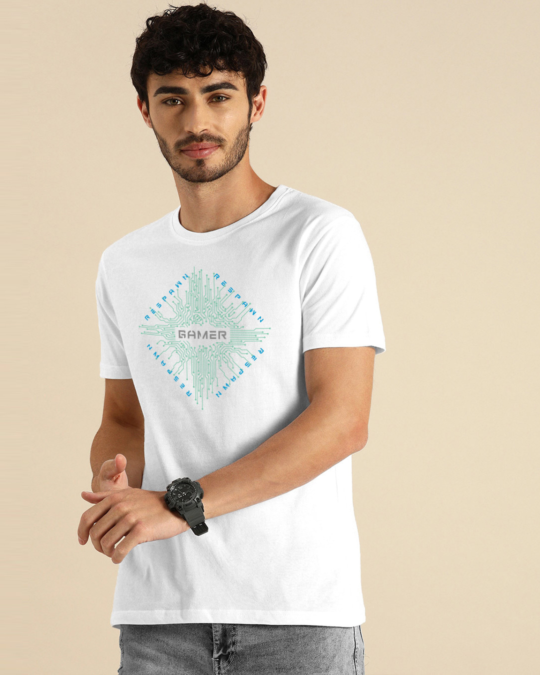 Buy Gamers Respawn Half Sleeve T-shirt Online at Bewakoof