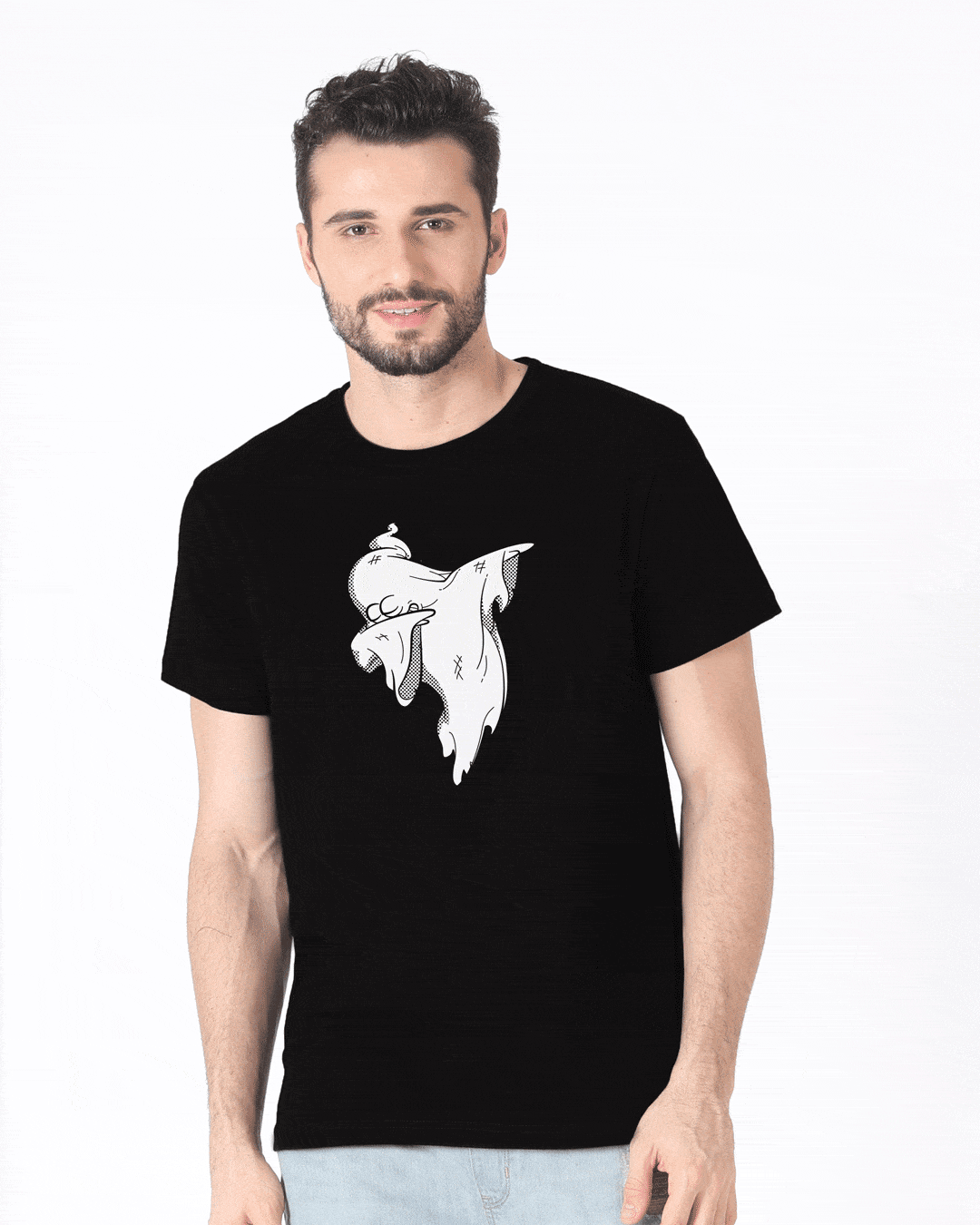 Buy Ghost Dab Glow In Dark Half Sleeve T-Shirt Online at Bewakoof