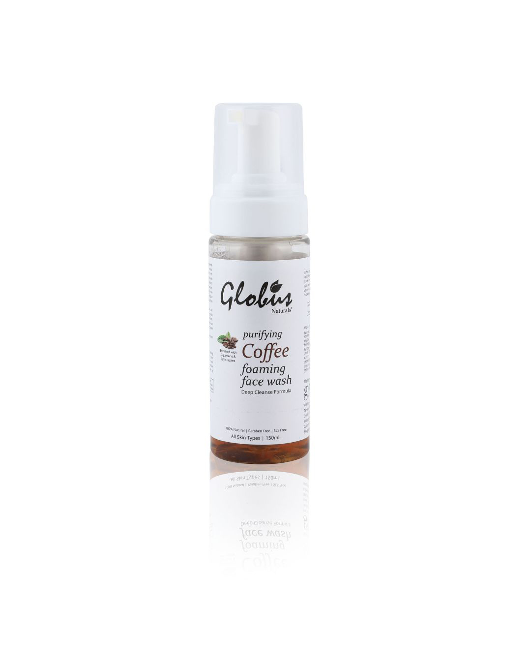 Buy Globus Naturals Purifying Coffee Brightening Foaming Face wash 150 ...