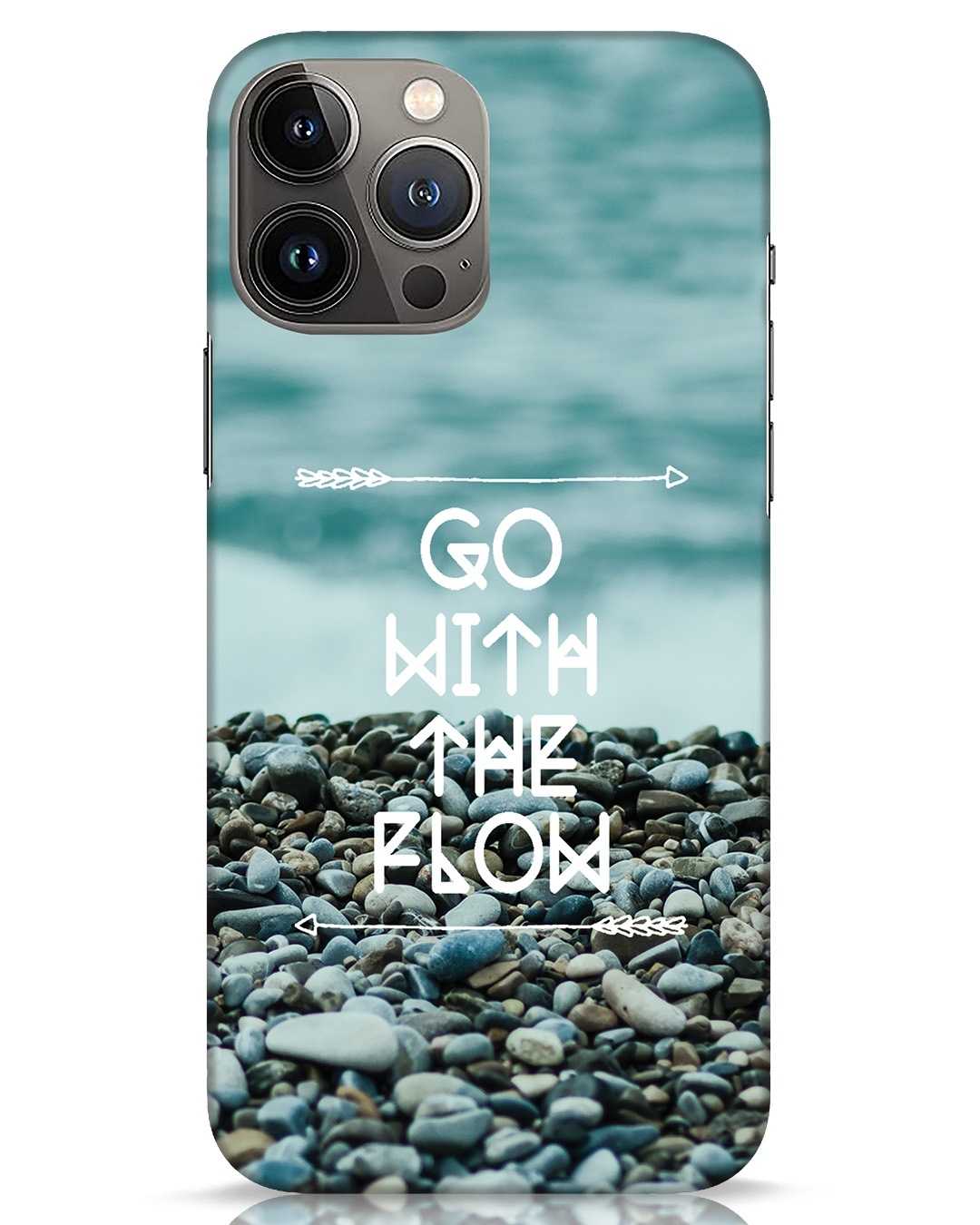 Buy Go With The Flow Designer Hard Cover for iPhone 13 Pro Max Online ...