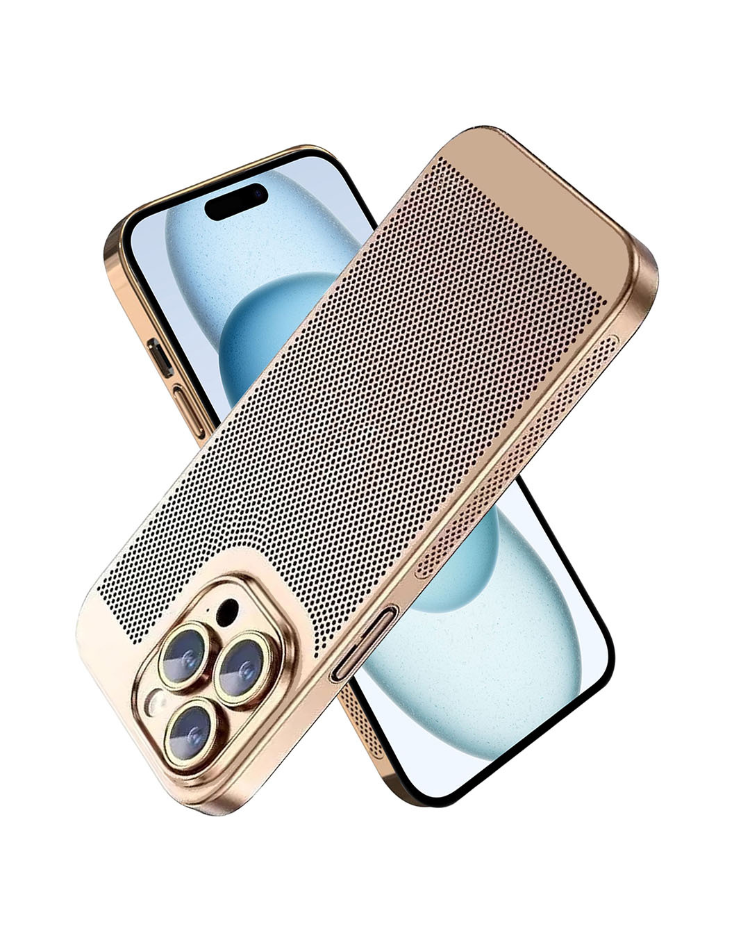 Buy Gold Camera Protection Case for Apple iPhone 15 Pro Max Online in ...