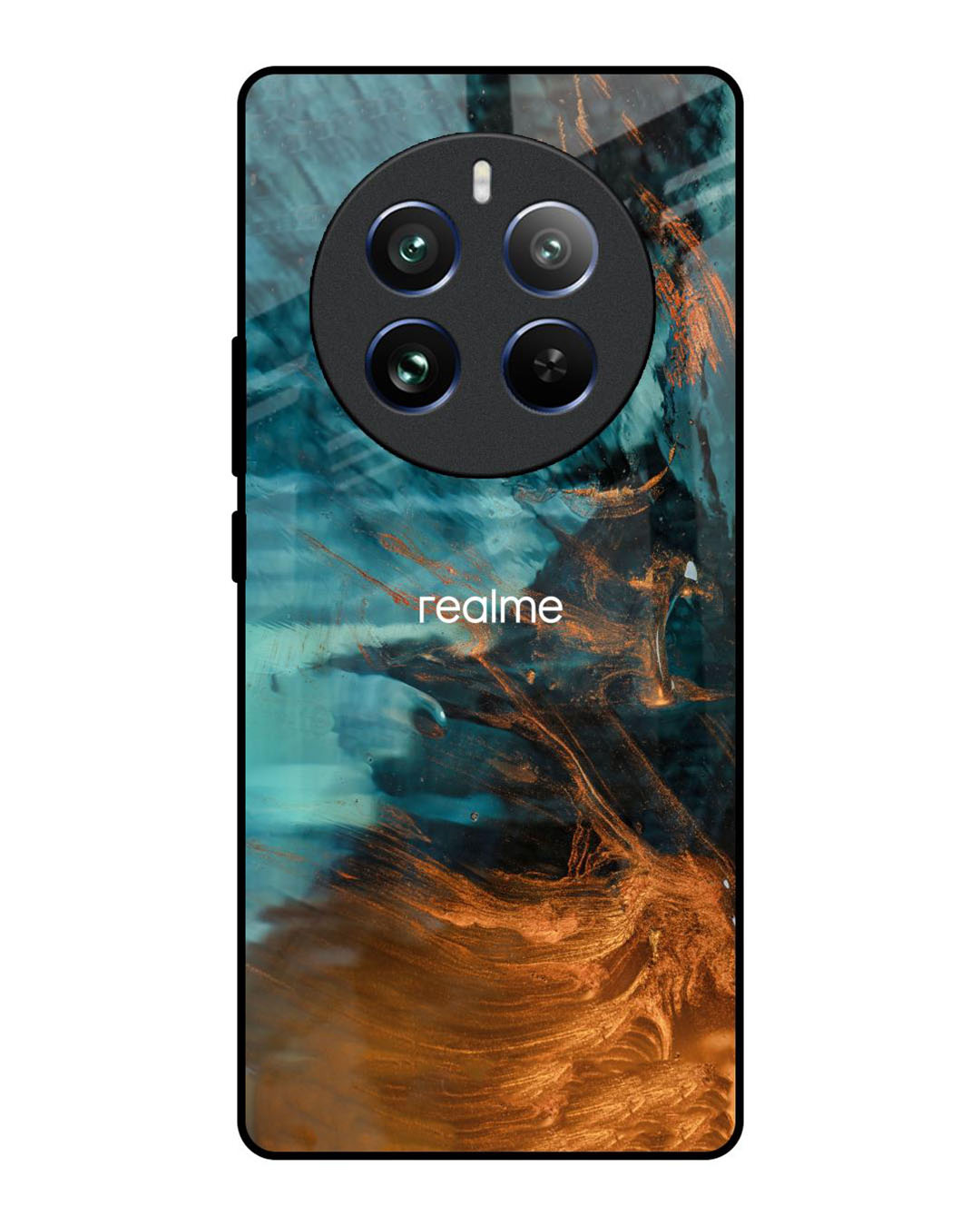 Buy Golden Splash Premium Glass Case for Realme 12 Pro Plus 5G(Shock ...