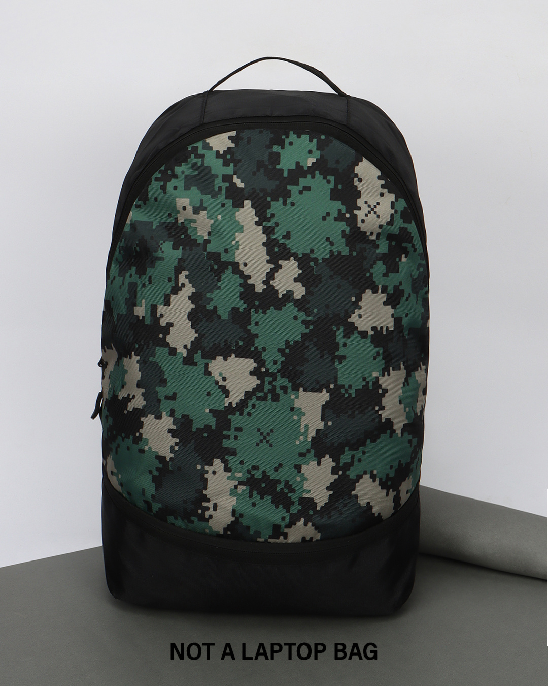 Buy Unisex Black & Green Camo Pixel Small Backpack Online in India at ...