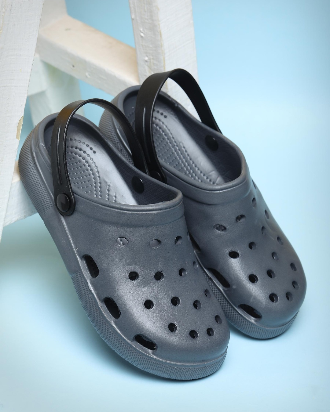 Buy Greentech Men's Grey Self Designed Clogs Online in India at Bewakoof