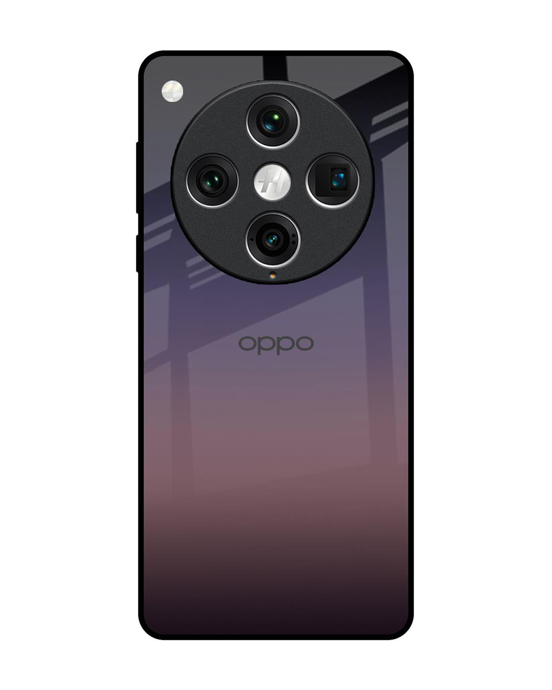 Buy Grey Ombre Premium Glass Cover for Oppo Find X8 Pro(Shock Proof ...