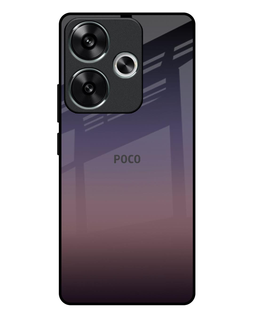 Buy Grey Ombre Premium Glass Cover for Poco F6 5G(Shock Proof, Scratch ...