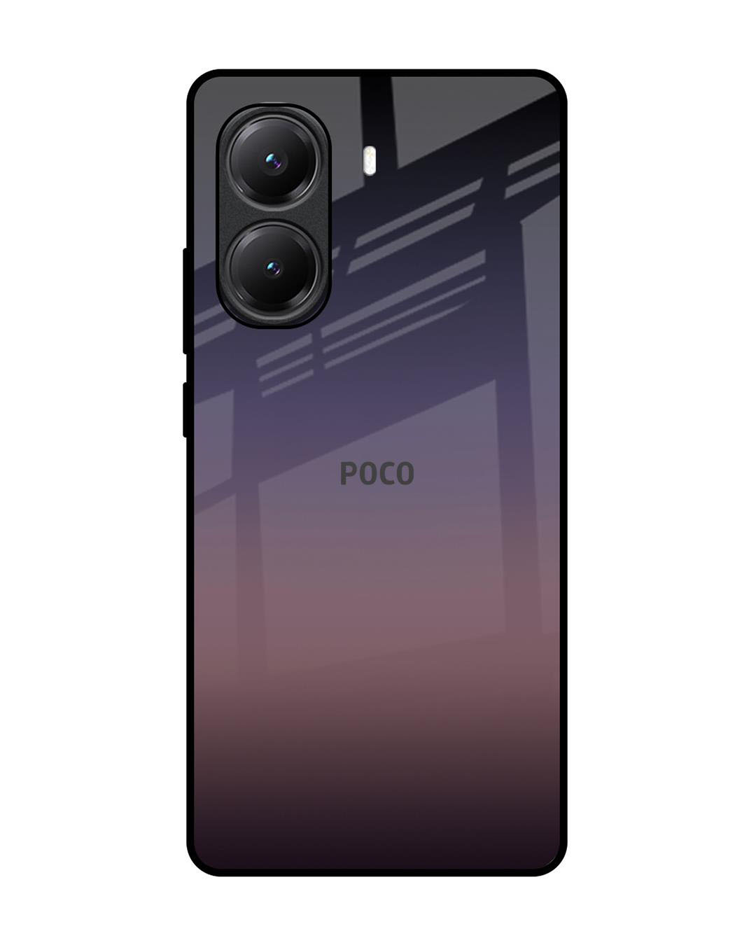 Buy Grey Ombre Premium Glass Cover for Poco X7 Pro(Shock Proof, Scratch ...