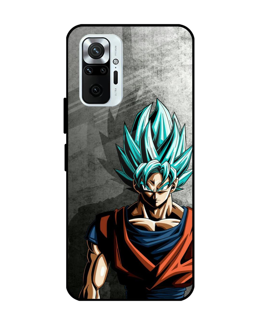Buy Grunge Goku Premium Glass Case for Redmi Note 10 Pro (Shock Proof ...