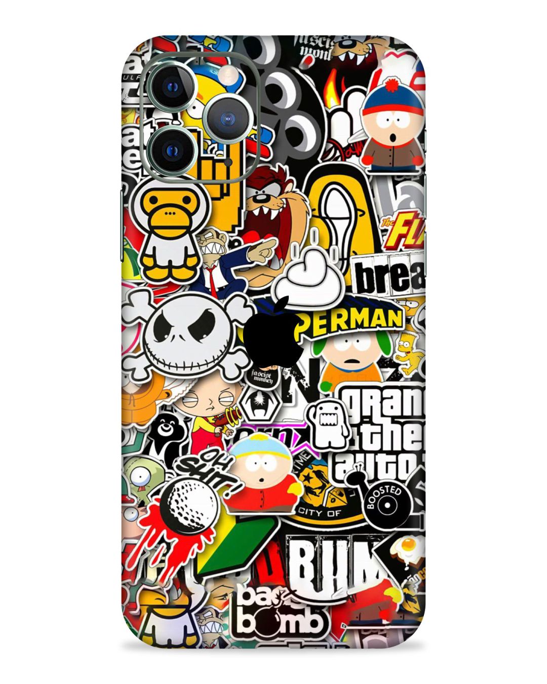 Buy Multicolor GTA Printed Mobile Skin for Apple iPhone 11 Pro Online ...