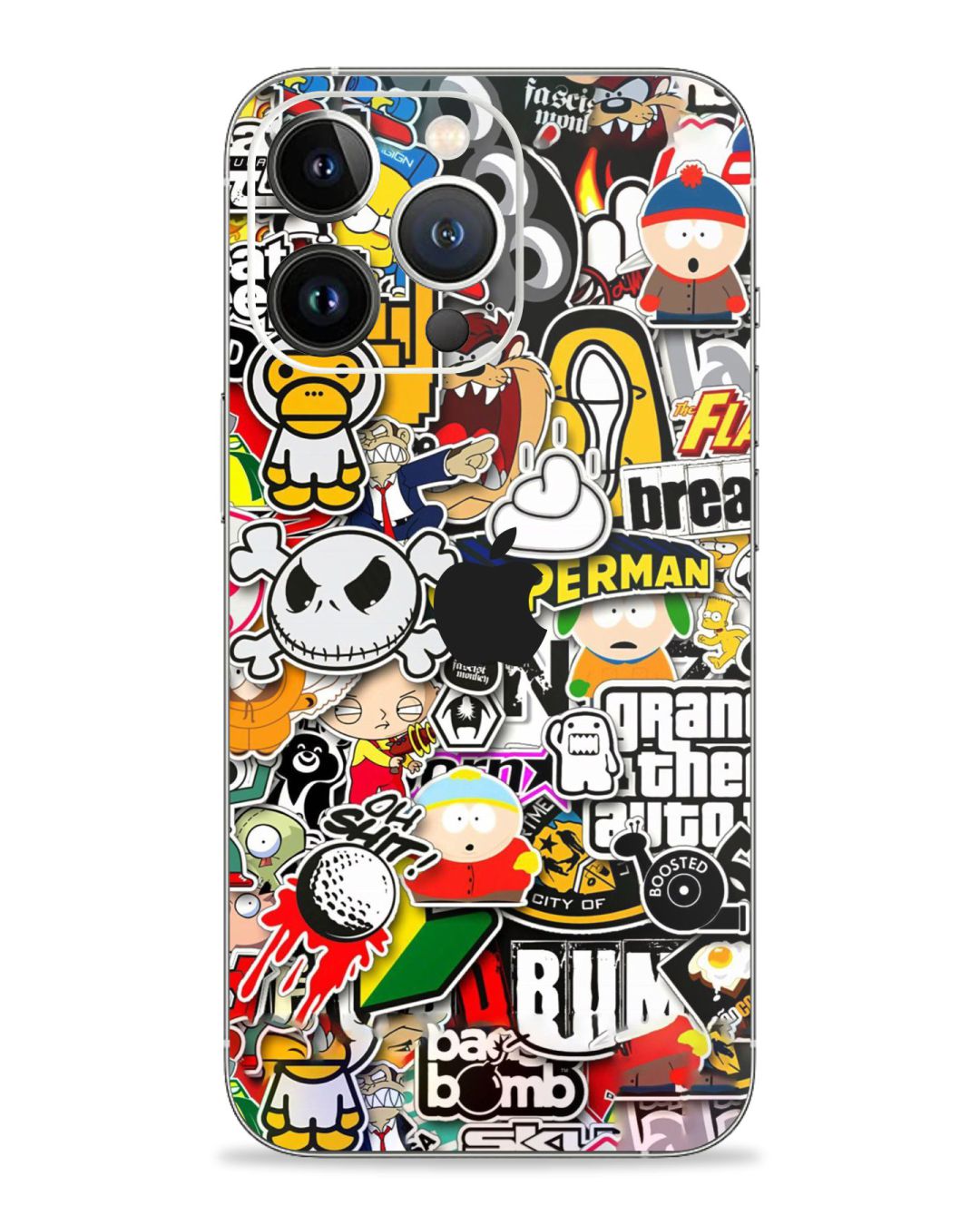 Buy Multicolor GTA Printed Mobile Skin for Apple iPhone 13 Pro Online ...