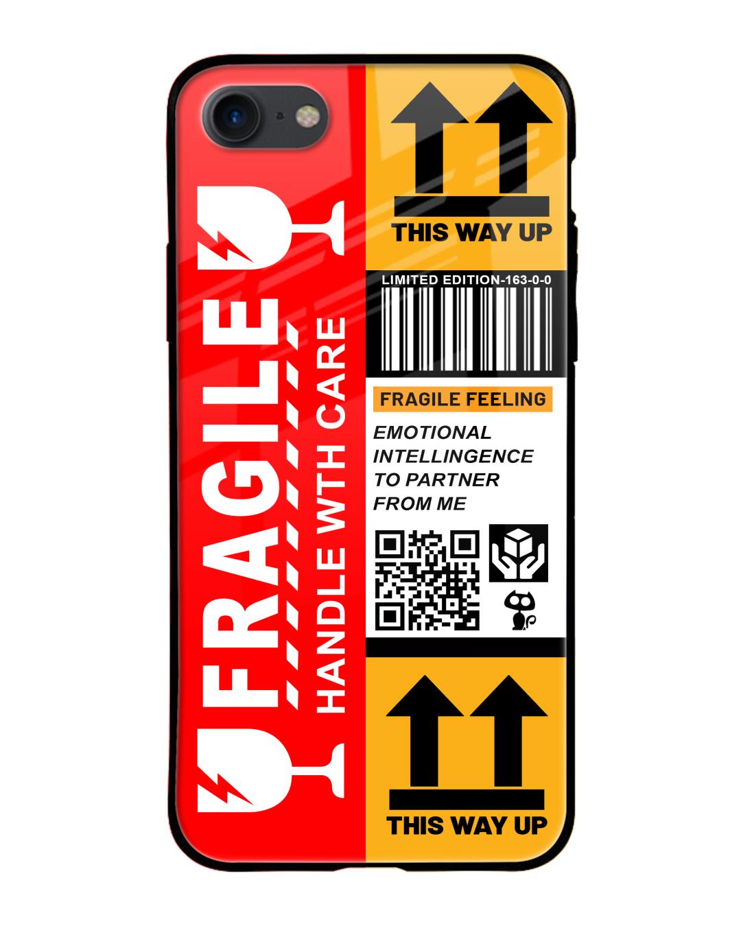 Buy Handle With Care Premium Glass Case for Apple iPhone SE 2020 (Shock ...