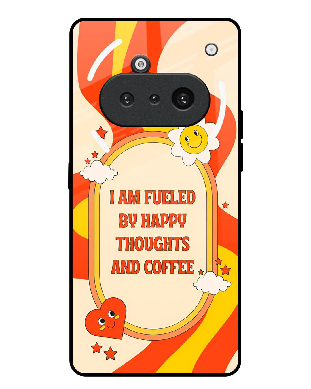 Buy Happy Thought Premium Glass Cover for Nothing Phone (3a)(Shock ...