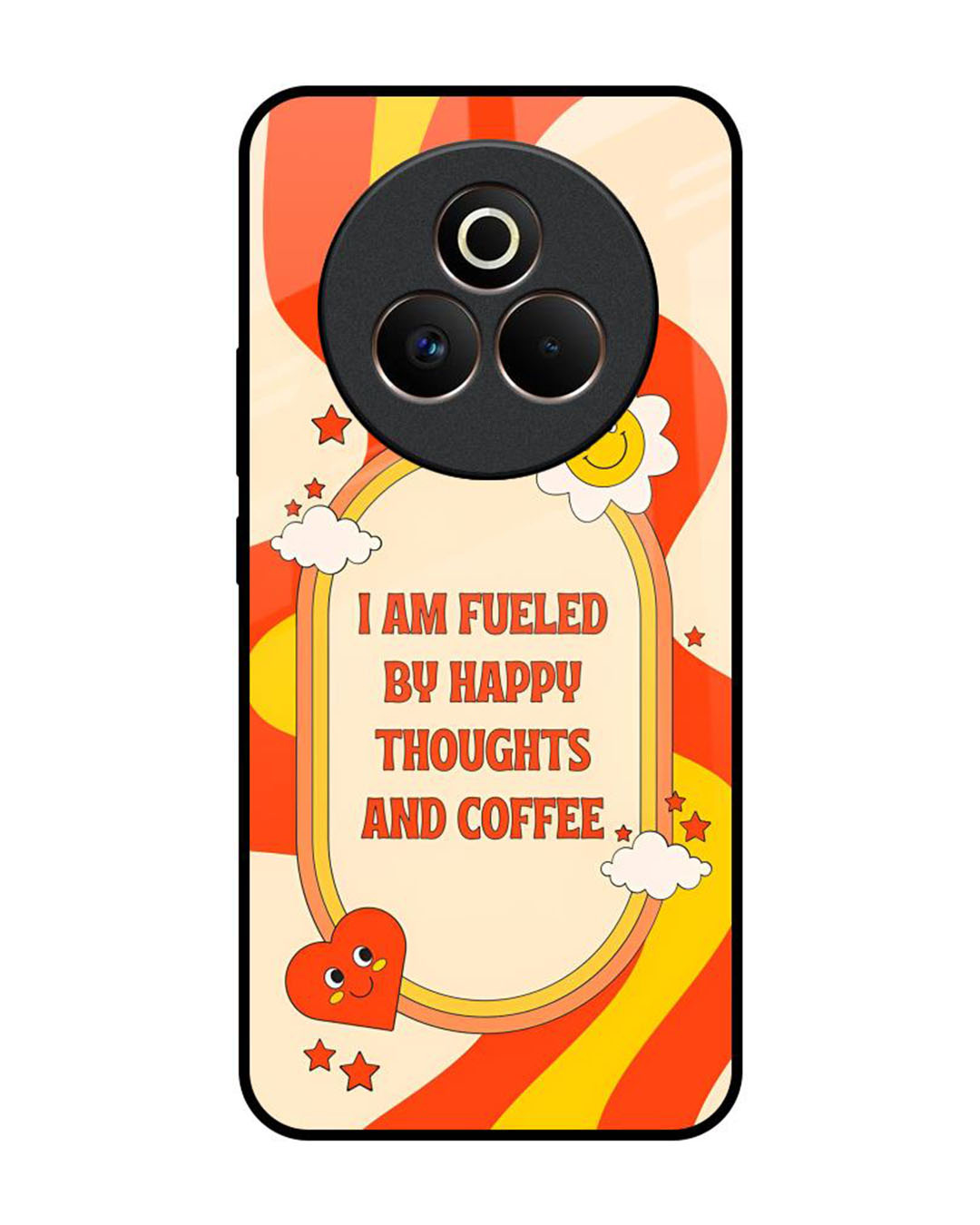 Buy Happy Thought Premium Glass Cover for Realme P3 Pro 5G(Shock Proof ...