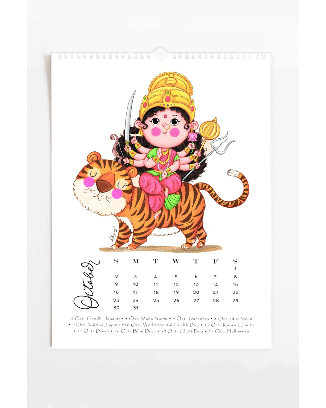 Buy Happy Wagon White Devinity Wall 2022 Calendar Online in India at ...