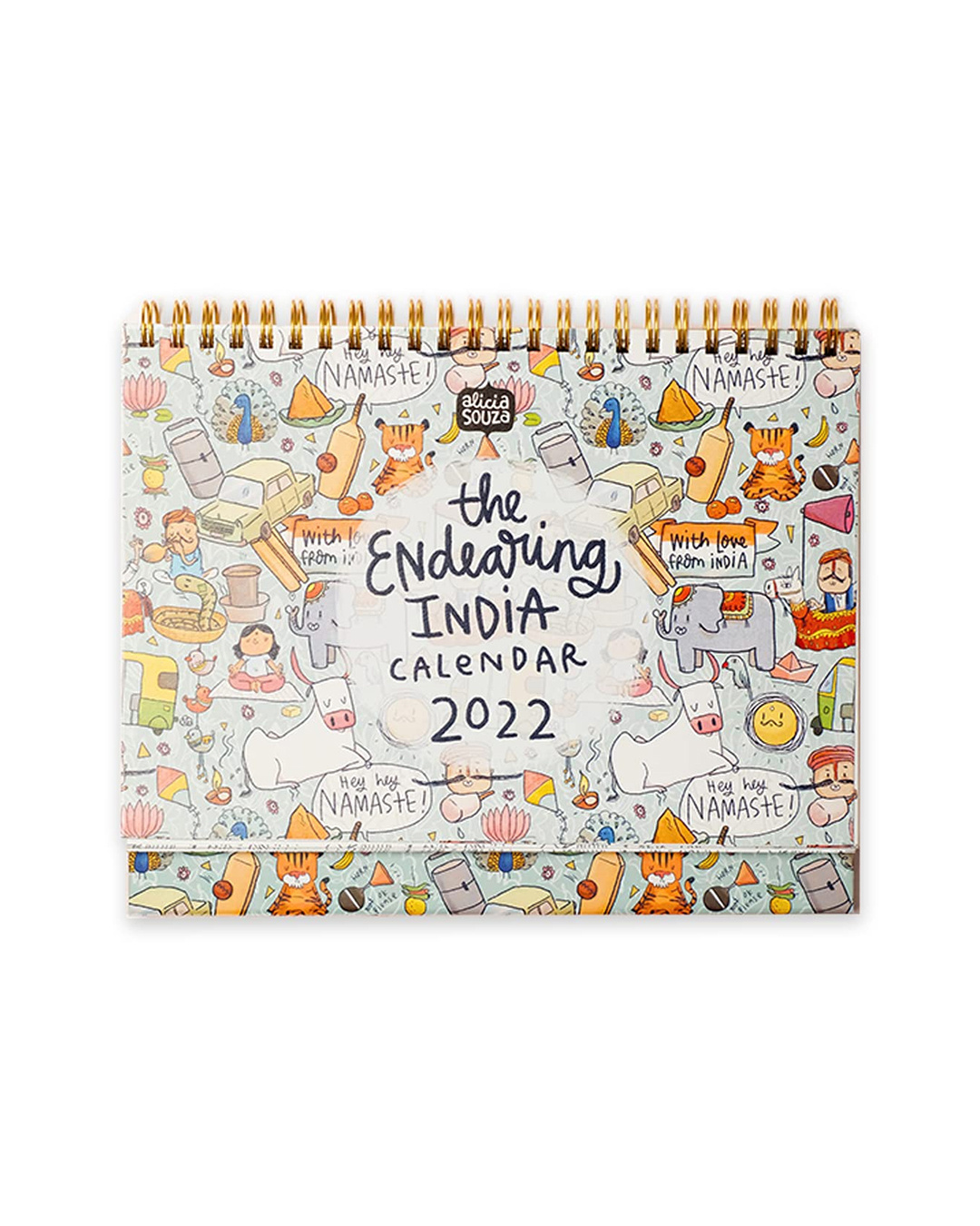 Buy Happy Wagon White Endearing India Desk 2022 Calendar Online in India at Bewakoof