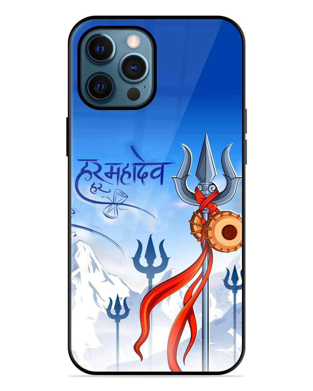 Buy Har Har Mahadev Trishul Premium Prined Glass Covers for Apple ...