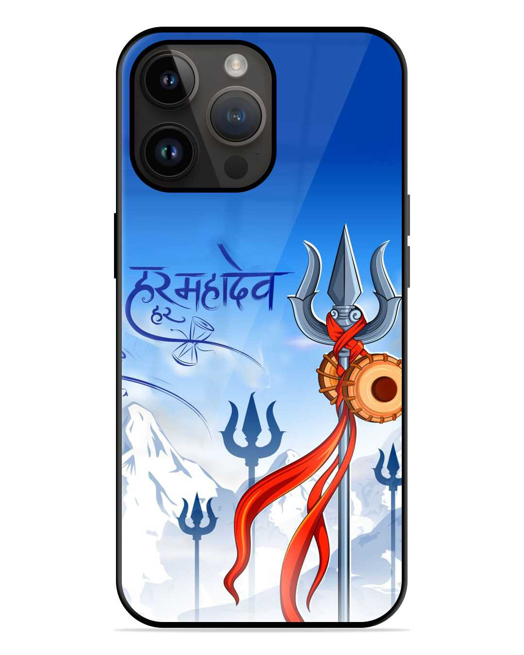 Buy Har Har Mahadev Trishul Premium Prined Glass Covers for Apple ...