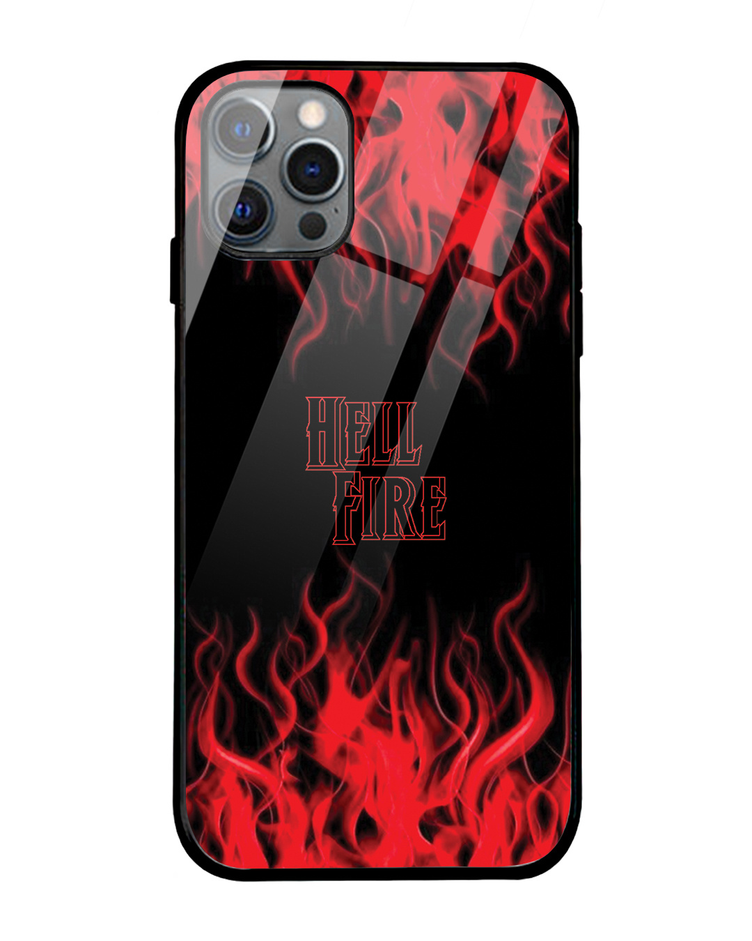 Buy Hell Fire Premium Glass Cover for Apple iPhone 12 Pro Max Online in ...