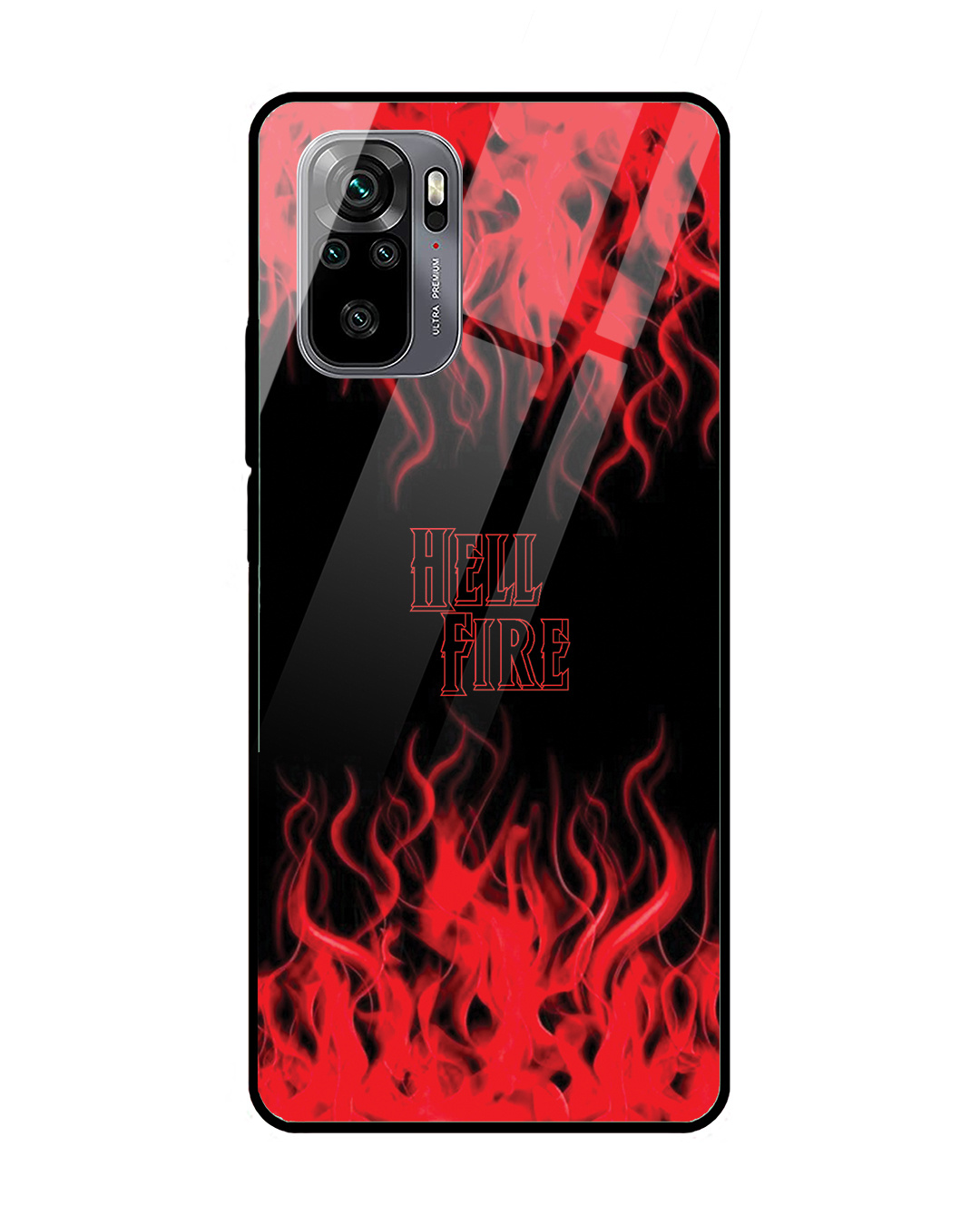 Buy Hell Fire Premium Glass Cover for Xiaomi Redmi Note 10 Online in ...
