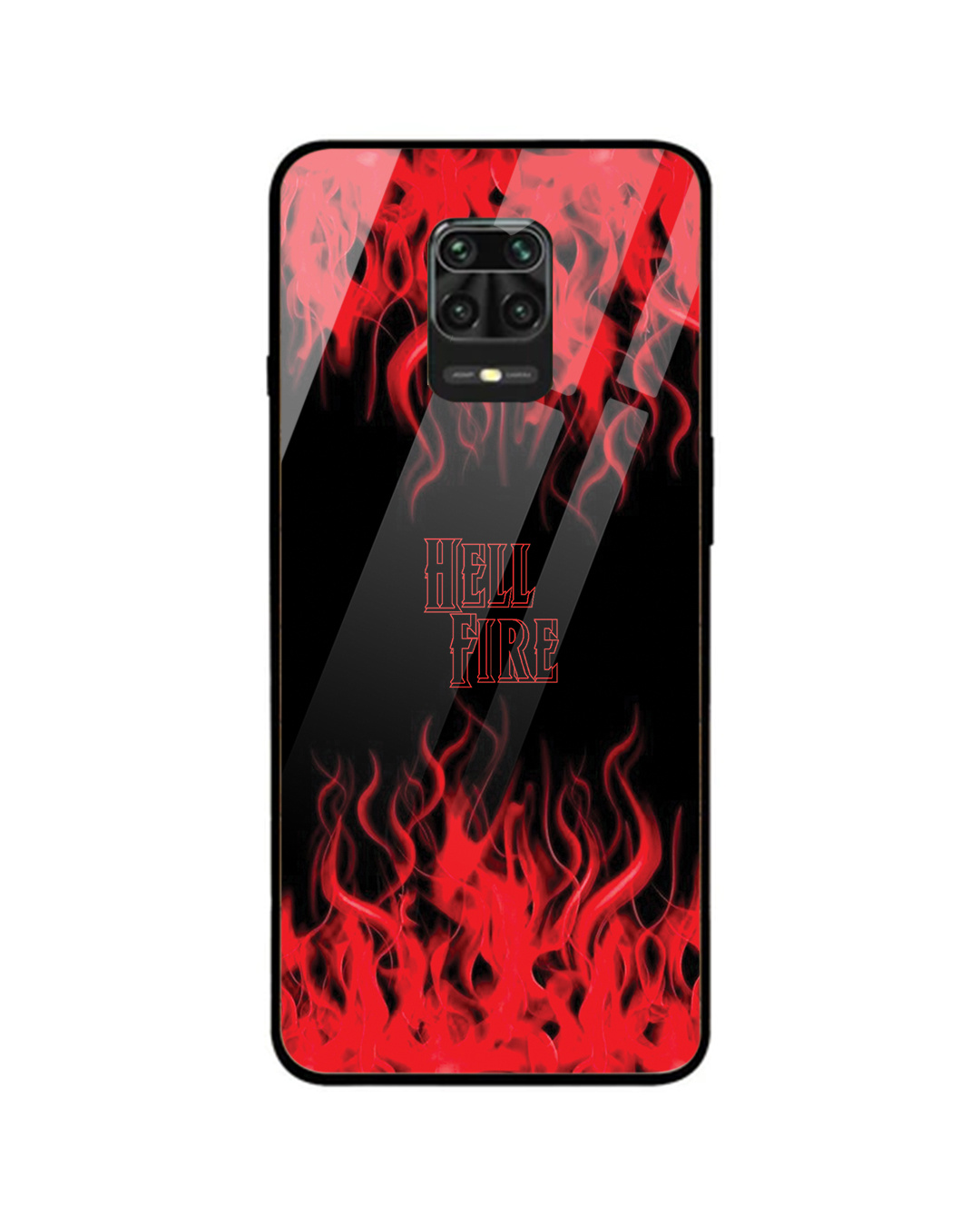 Buy Hell Fire Premium Glass Cover for Xiaomi Redmi Note 9 Pro Max ...