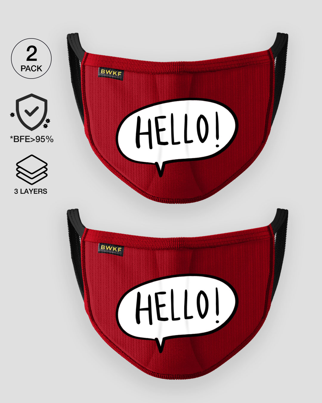 Buy Hello Everyday Printed Fasion Mask 2.0 Single Online in India at ...