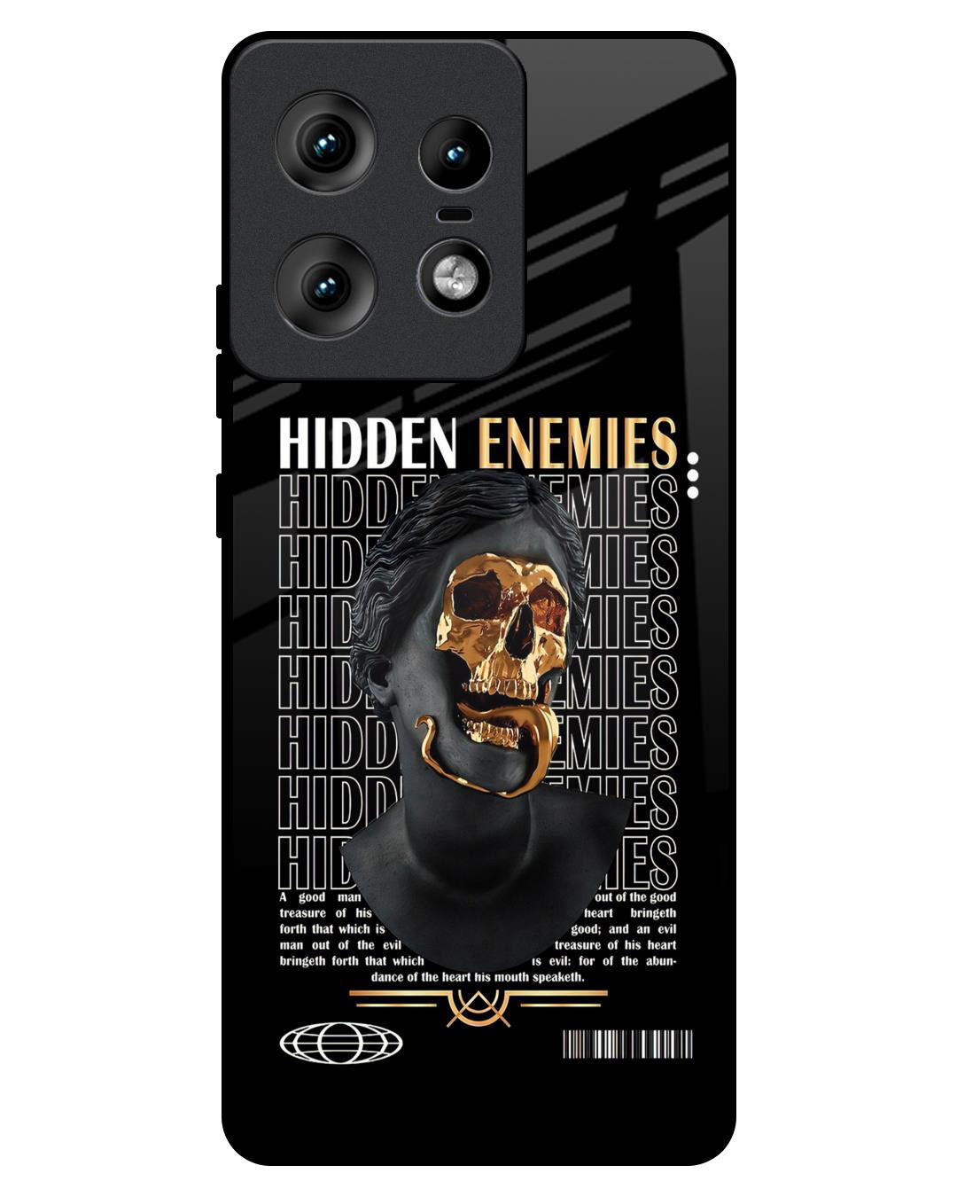 Buy Hidden Enemies Premium Glass Case for Motorola Edge 50 Pro 5G ...