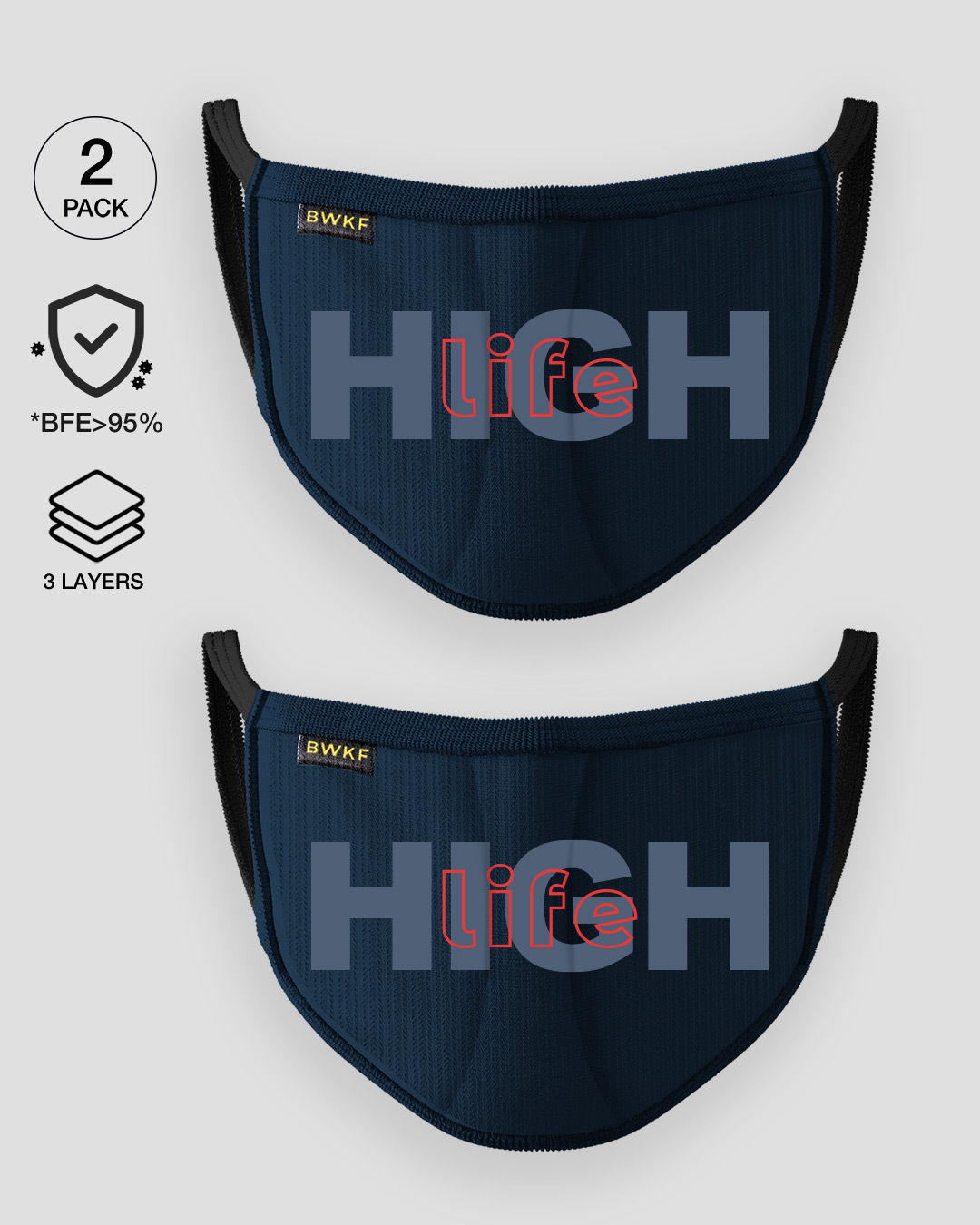 Buy High Life Everyday Printed Fasion Mask 2.0 Single Online in India ...