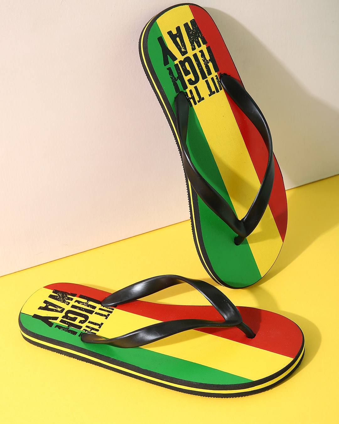 Buy Hit the Highway Men's Flip-flops Online in India at Bewakoof