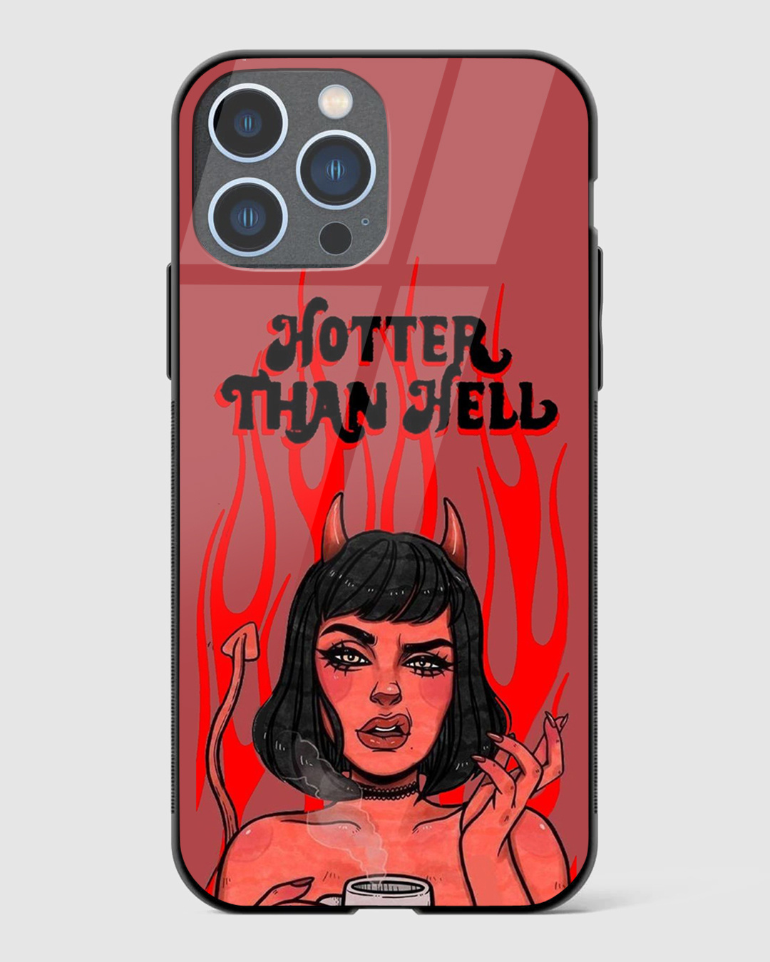 Buy Hotter Than Hell Premium Glass Case for Apple iPhone 13 Pro Max ...