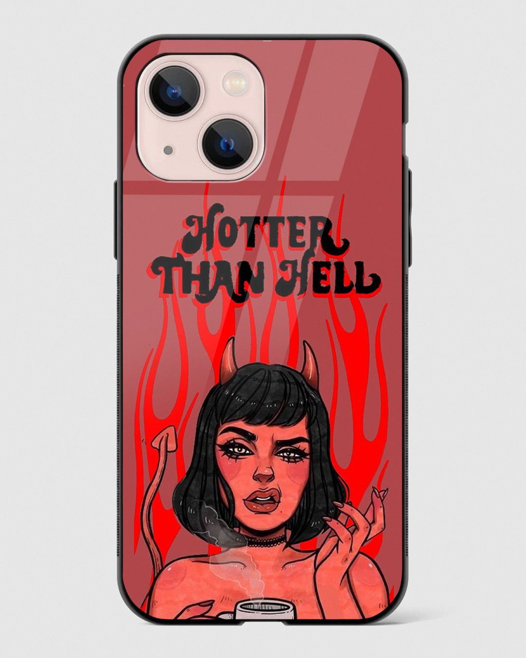 Buy Hotter Than Hell Premium Glass Case for Apple iPhone 15 Online in ...