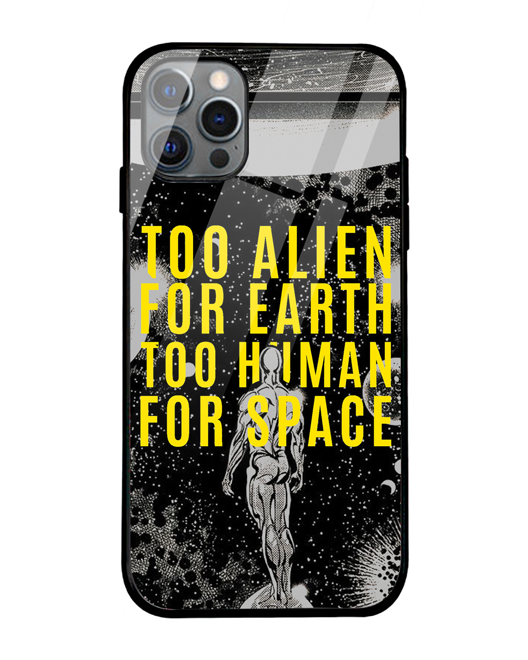 Buy Human or Alien Premium Glass Cover for Apple iPhone 12 Pro Max ...