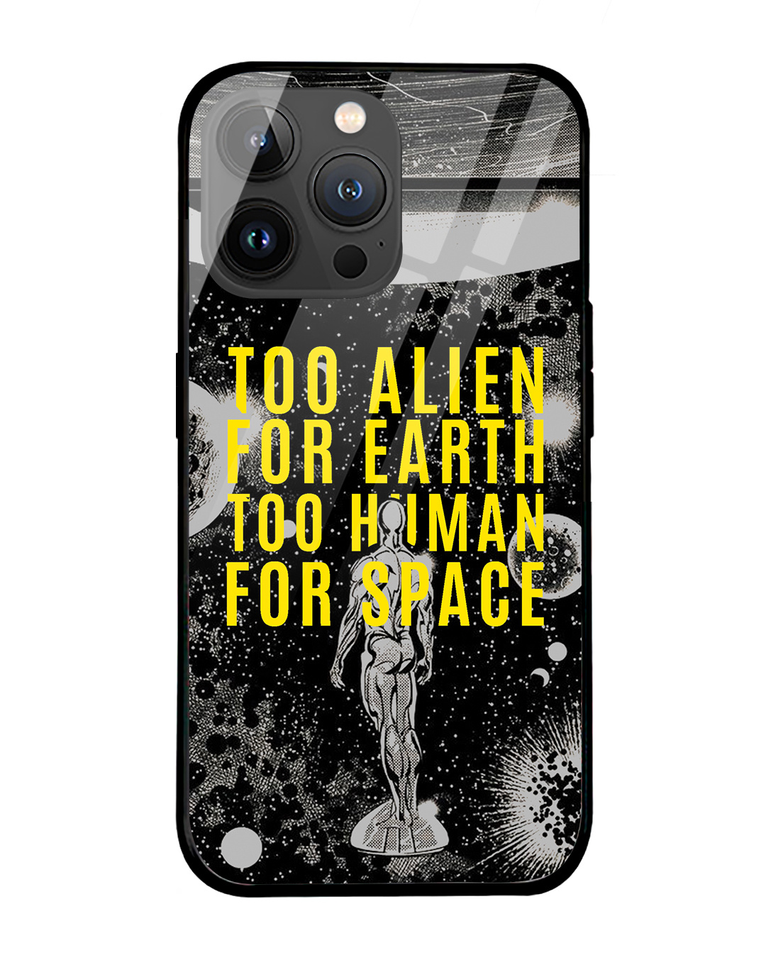 Buy Human or Alien Premium Glass Cover for Apple iPhone 14 Pro Max ...