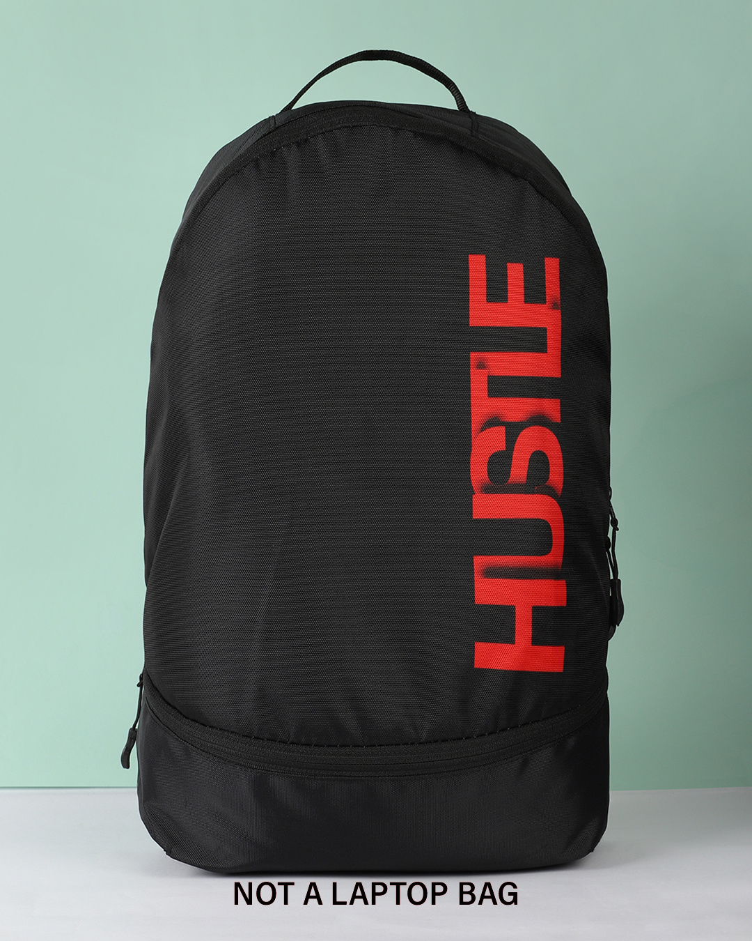 Buy Unisex Black Hustle Small Backpack Online in India at Bewakoof