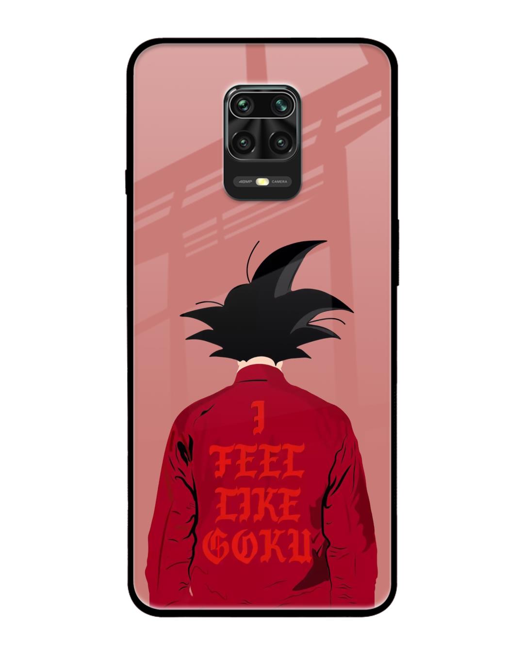 Buy I Feel Like Goku Premium Glass Case for Poco M2 Pro (Shock Proof ...