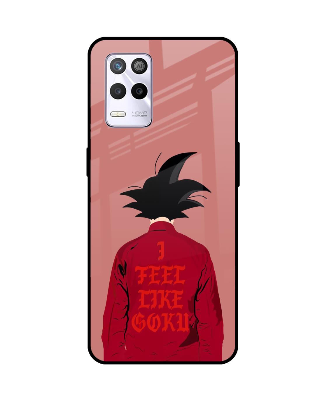Buy I Feel Like Goku Premium Glass Case for Realme 9 5G(Shock Proof ...