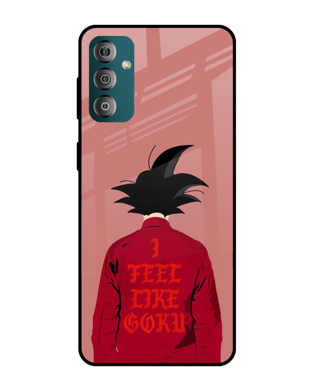 Buy I Feel Like Goku Premium Glass Case for Samsung Galaxy F23 5G ...