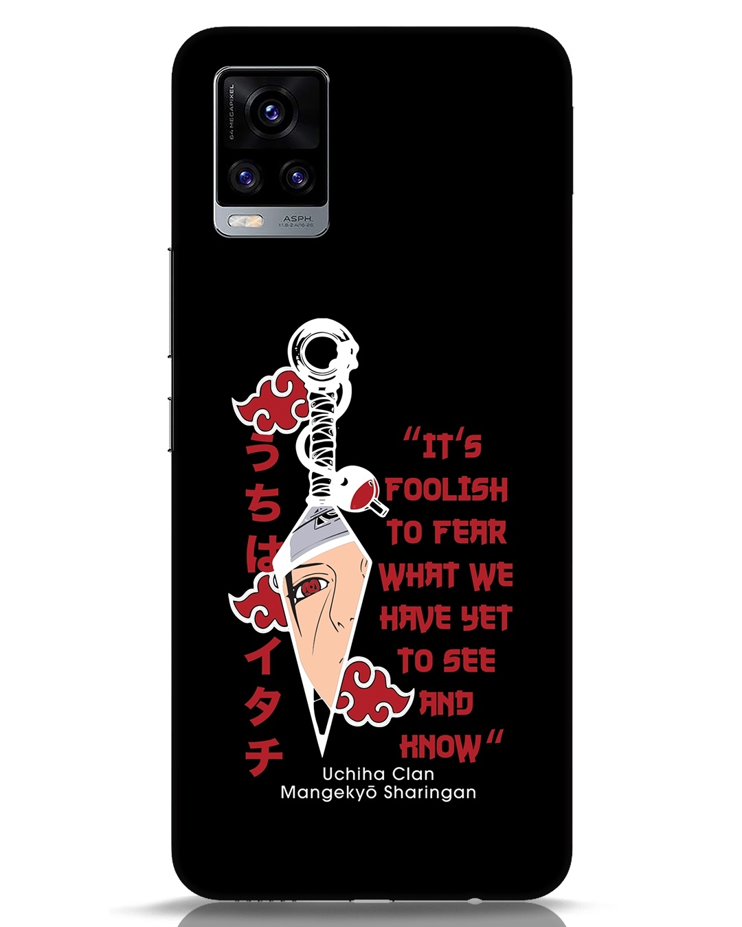 Buy Itachi Sharingan Designer Hard Cover for Vivo V20 Online in India ...