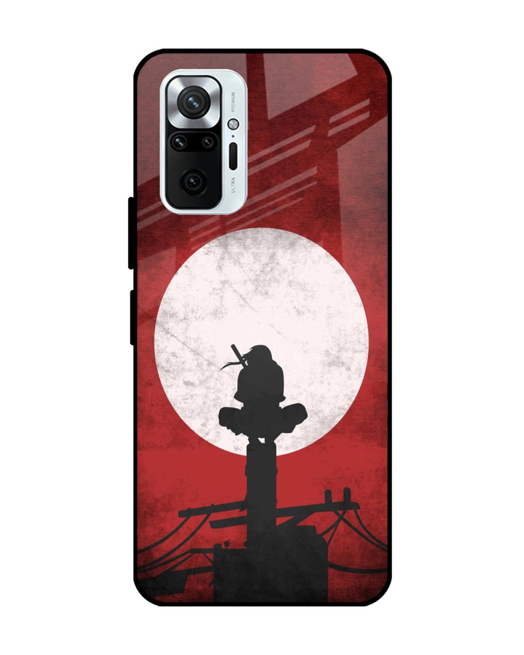 Buy Itachi Uchiha Premium Glass Case for Redmi Note 10 Pro (Shock Proof ...