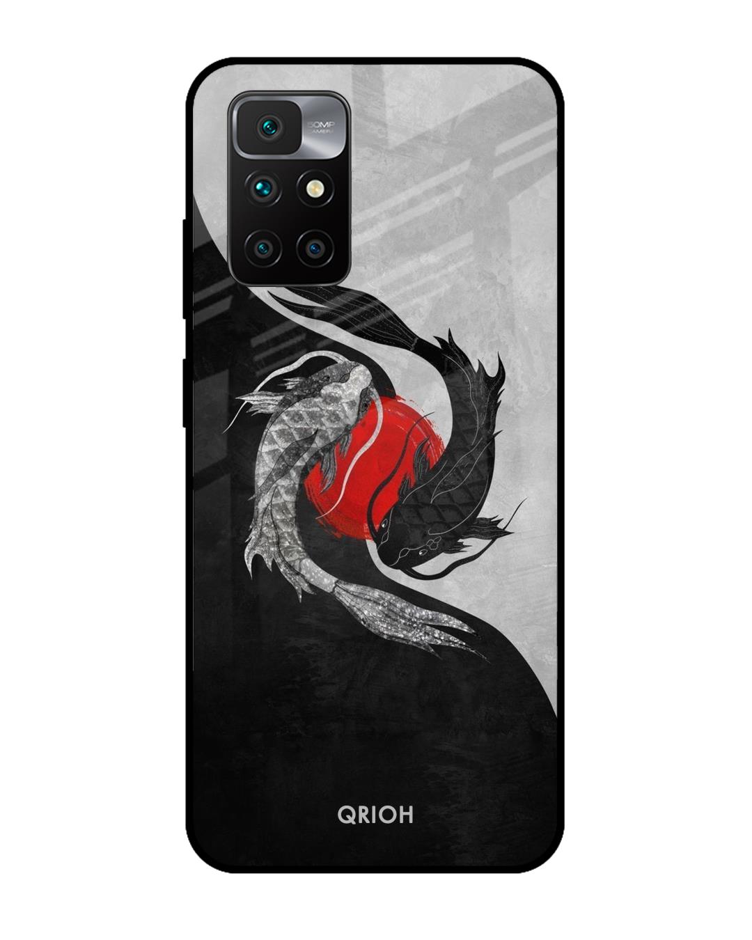 Buy Japanese Art Printed Premium Glass Cover For Xiaomi Redmi 10 Prime ...