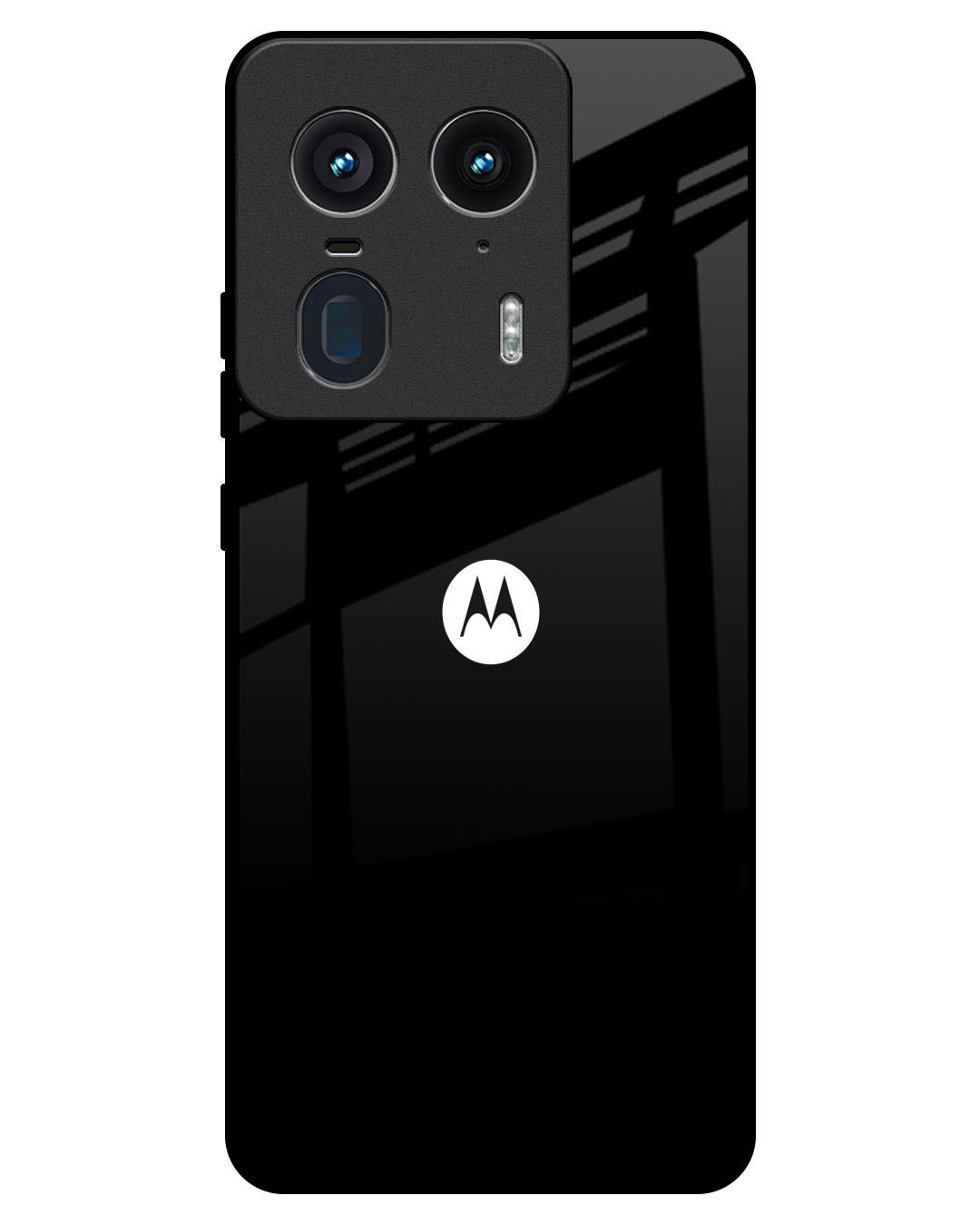 Buy Jet Black Premium Glass Case for Motorola Edge 50 Ultra 5G (Shock ...