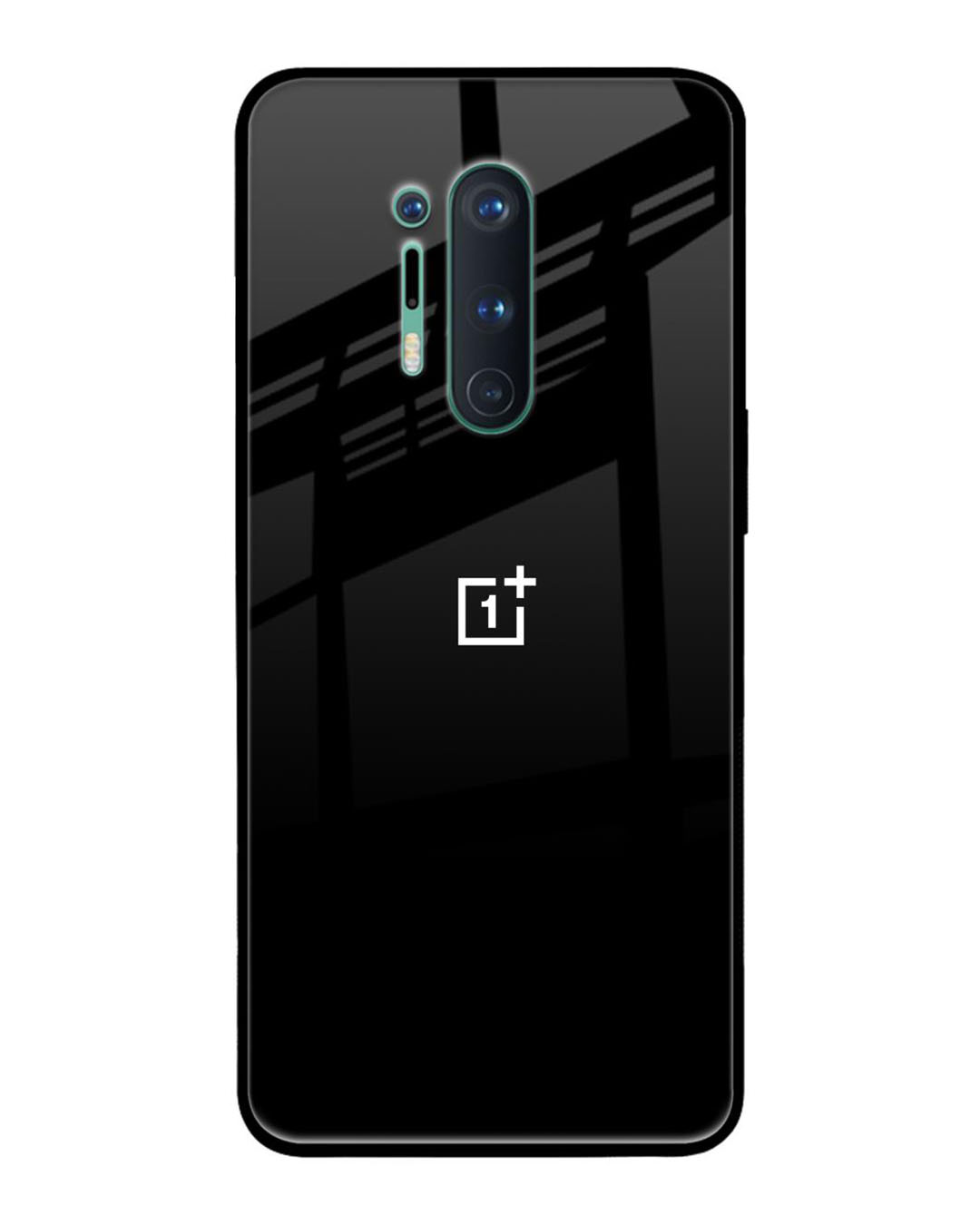 Buy Jet Black Premium Glass Case for OnePlus 8 Pro(Shock Proof, Scratch ...