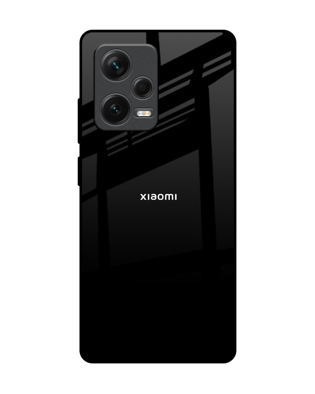 Buy Jet Black Premium Glass Case for Xiaomi Redmi Note 12 Pro 5G(Shock ...