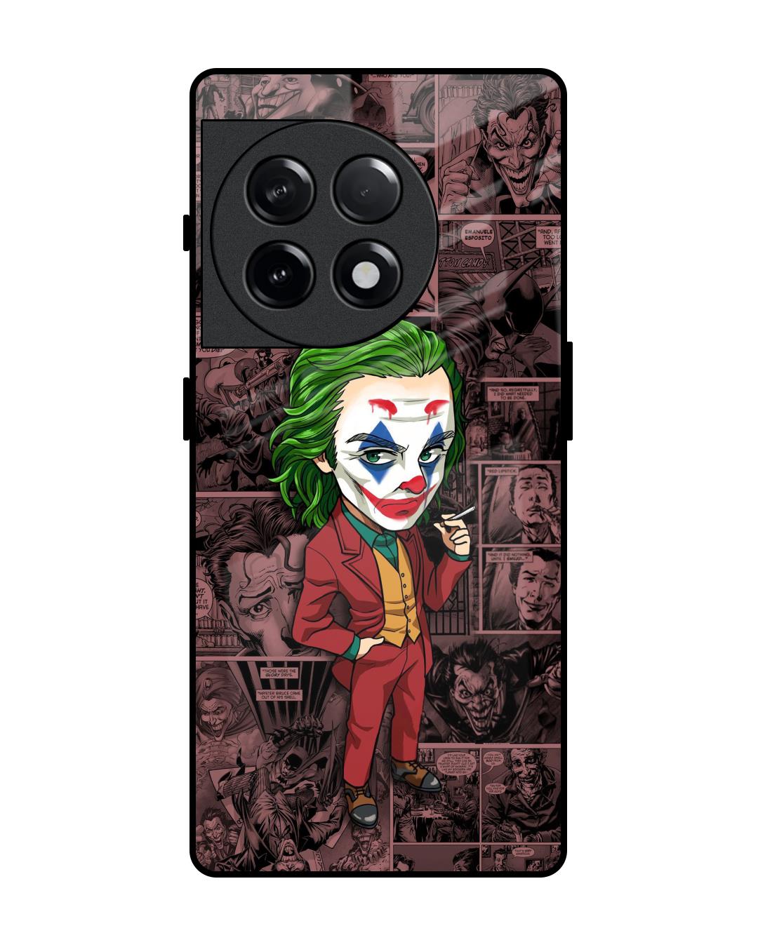 Buy Joker Cartoon Premium Glass Case for OnePlus 11R 5G (Shock Proof ...
