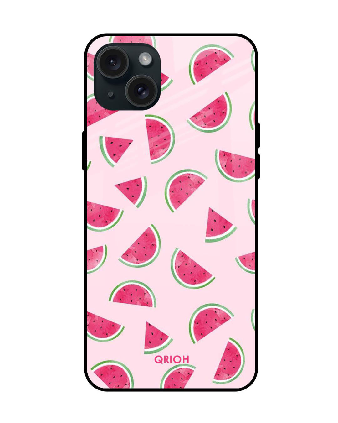 Buy Juicy Watermelon Premium Glass Case for Apple iPhone 15 Plus (Shock ...