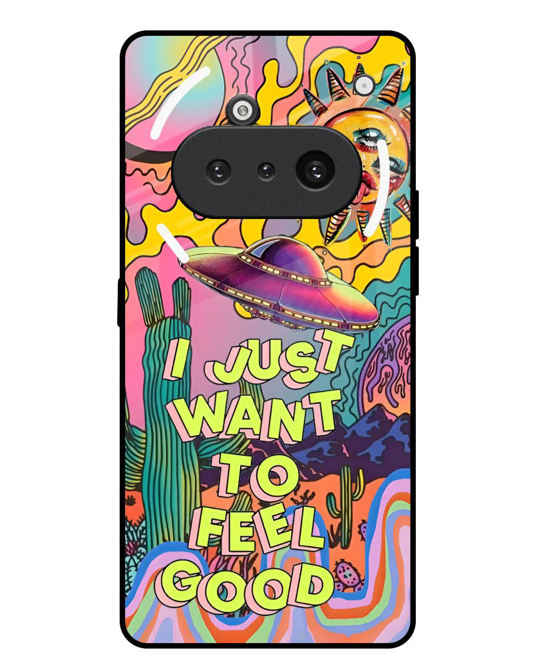 Buy Just Feel Good Premium Glass Cover for Nothing Phone (3a)(Shock ...