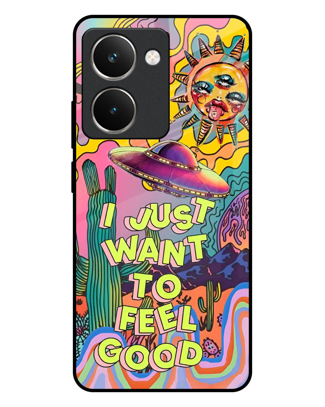 Buy Just Feel Good Premium Glass Cover for Realme P3 Ultra 5G(Shock ...