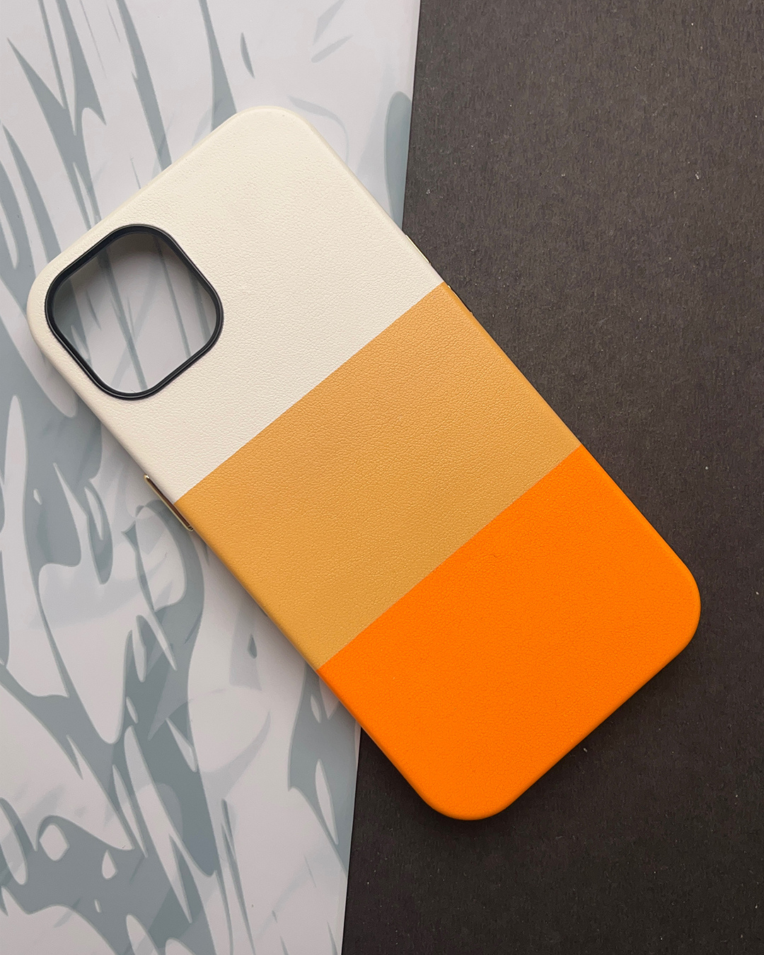 Buy Kesta Orange Tri Color Leather Case For Apple iPhone 13 Online in ...